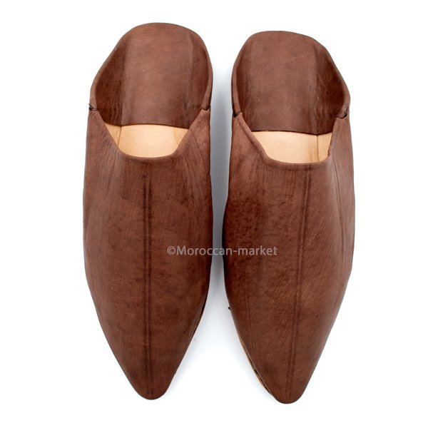 Moroccan babouche slippers made of genuine leather